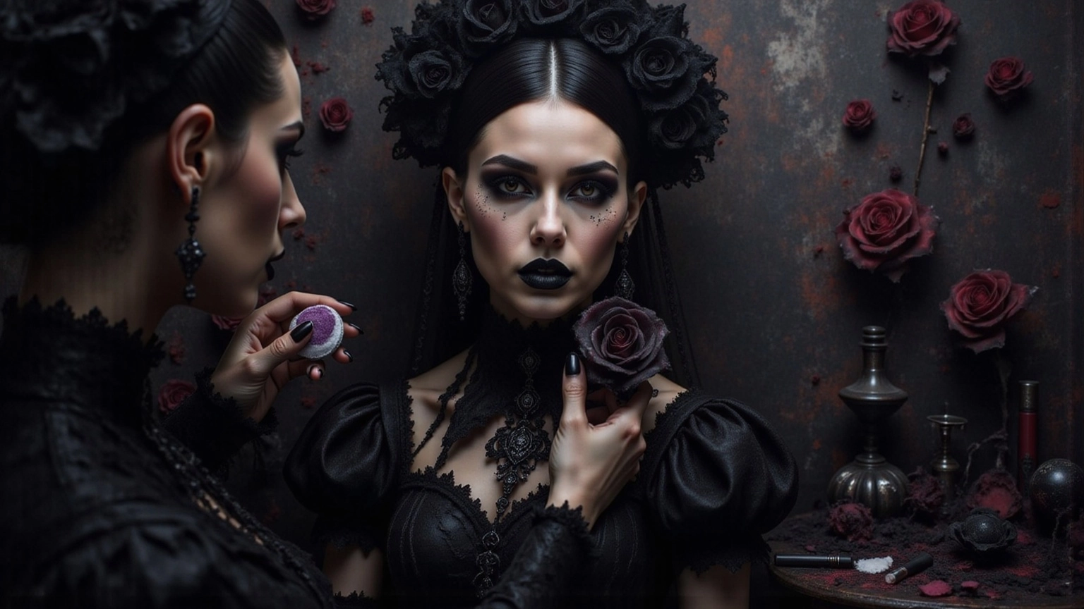 Goth Makeup Application Troubleshooting