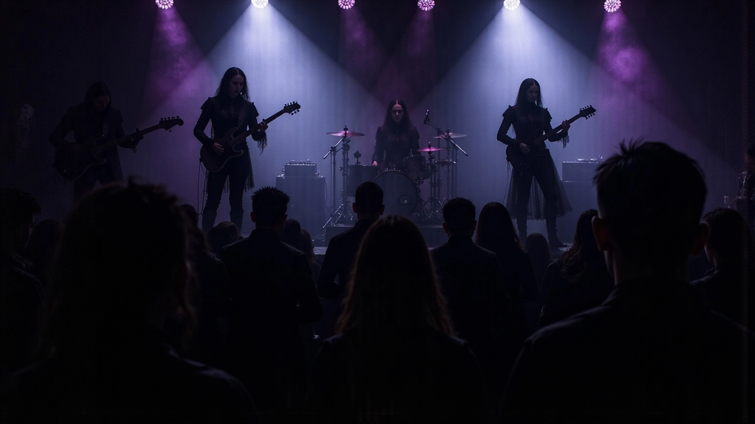 Goth Rock Band Performance