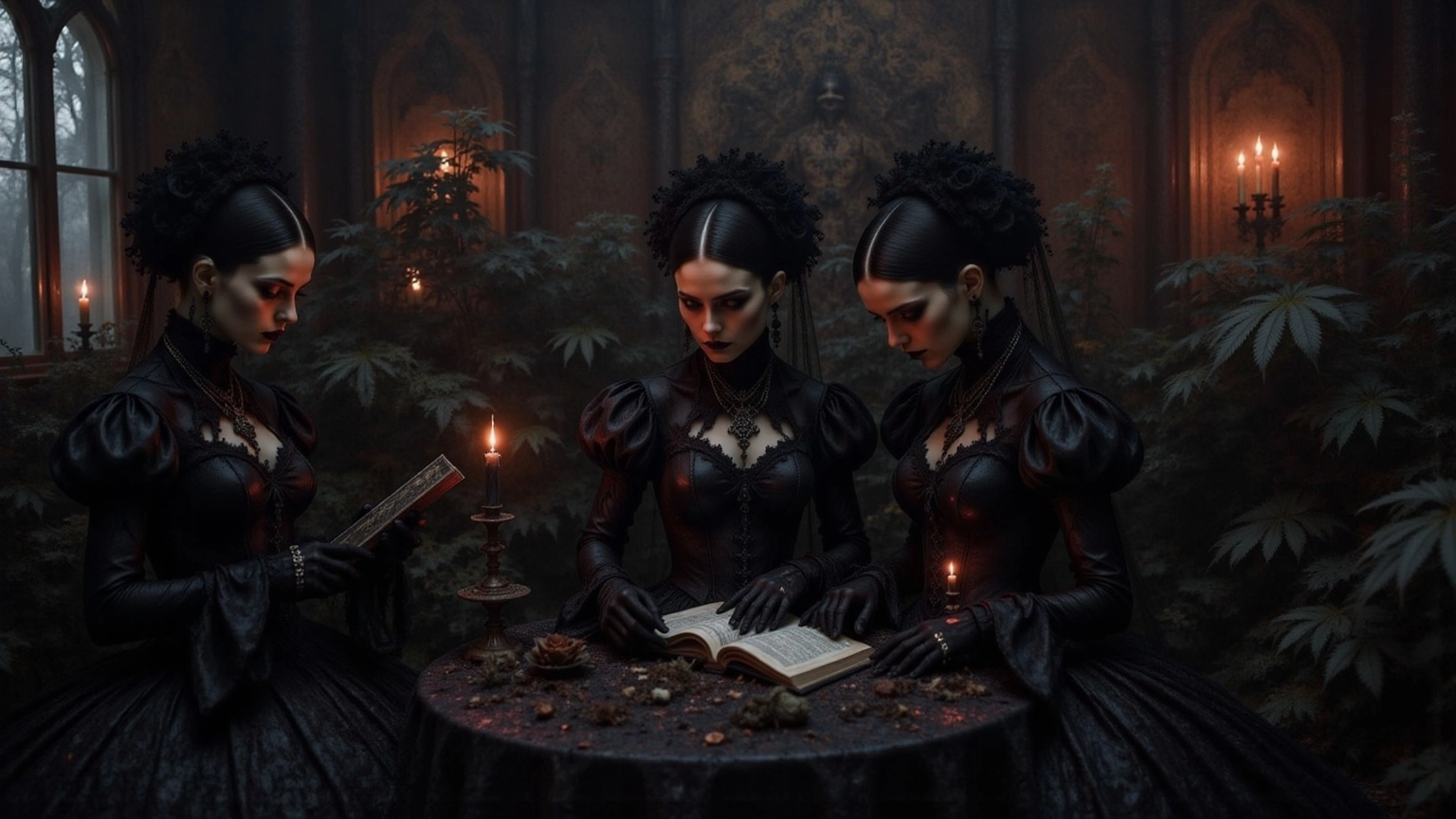 Gothic Artistry and Cannabis Connection