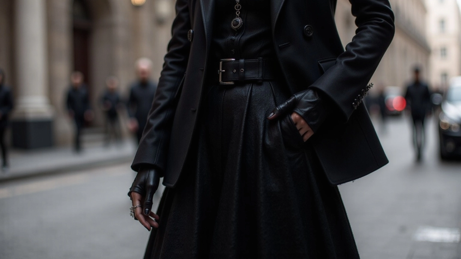 Gothic Chic: Preppy Goth Ensemble