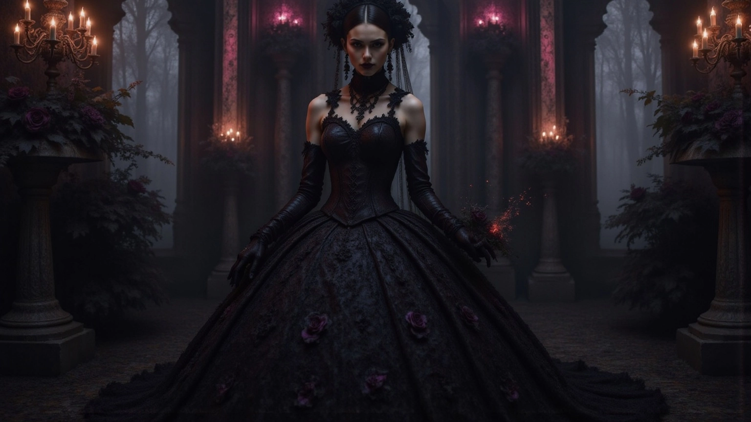 Gothic Elegance at Prom