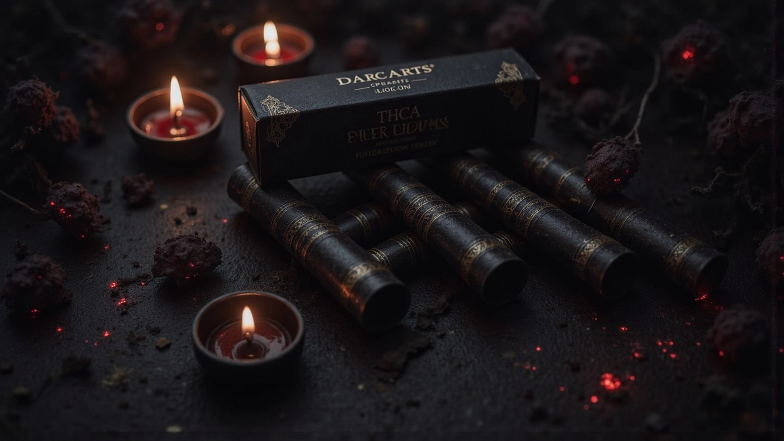 Gothic Elegance: Darc Arts THCA Pre-Rolls