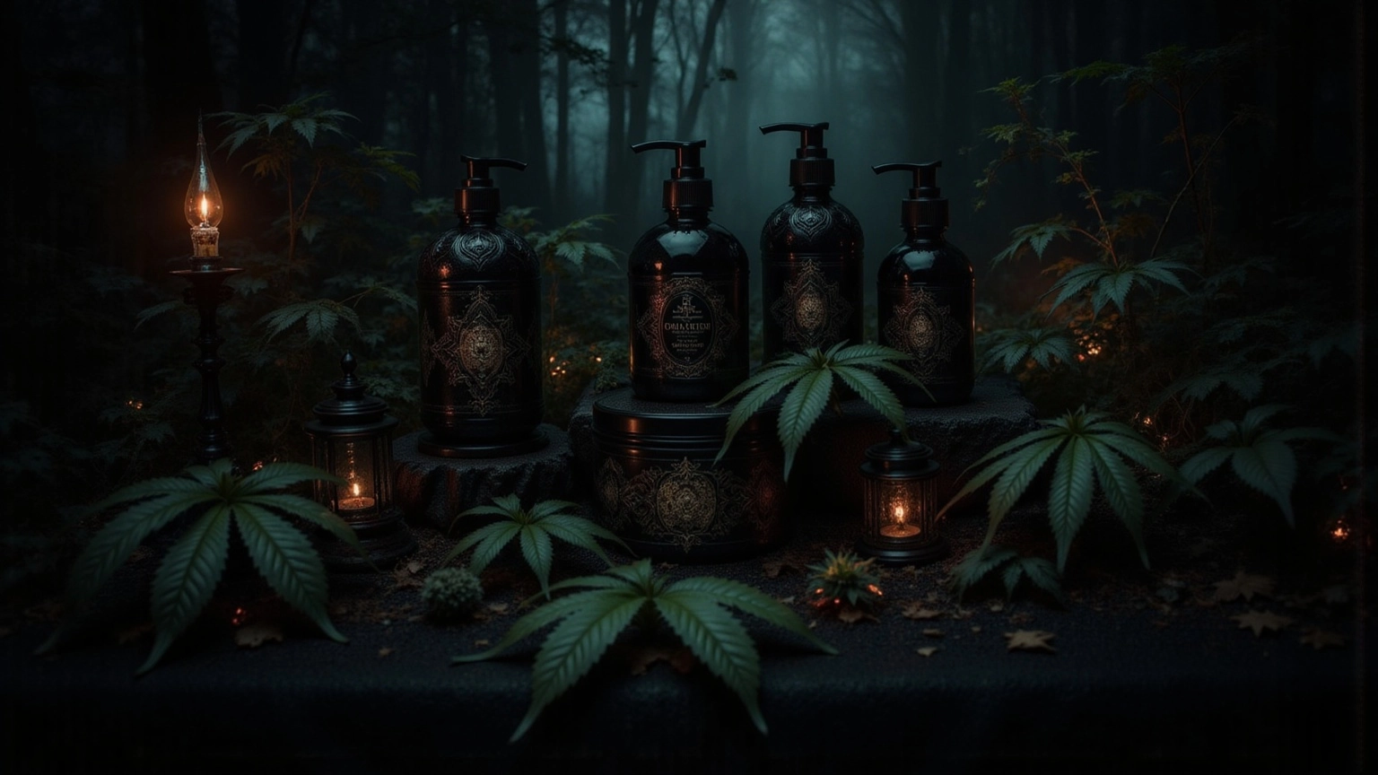 Gothic Elegance in Cannabis Branding