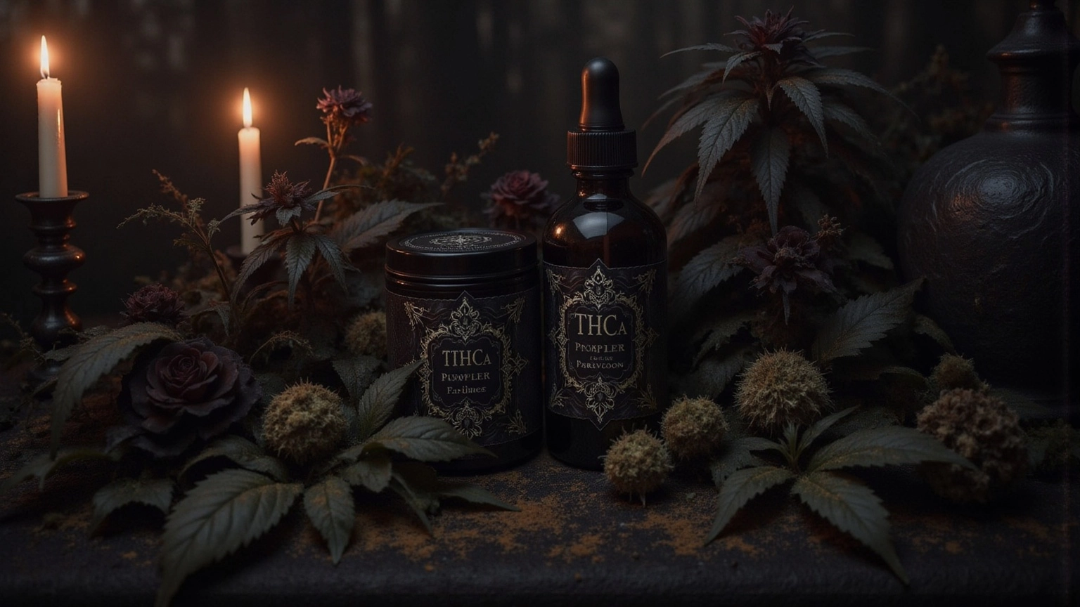Gothic Elegance in Cannabis Culture