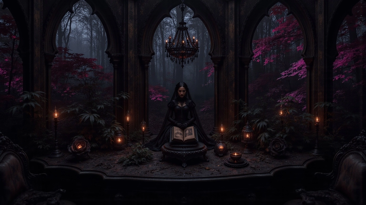 Gothic Elegance in Cannabis Wellness