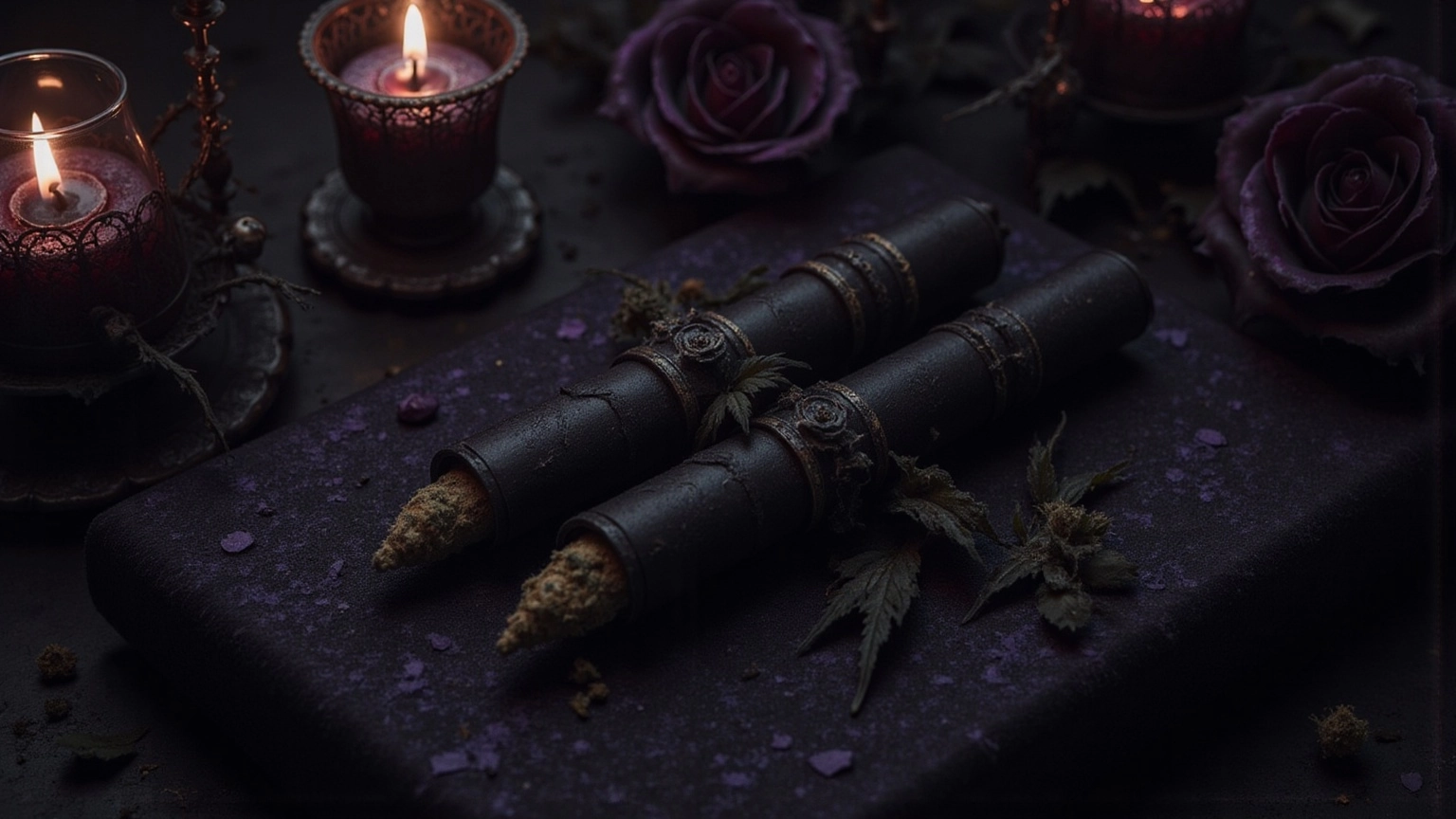 Gothic Elegance of Cannabis Wellness