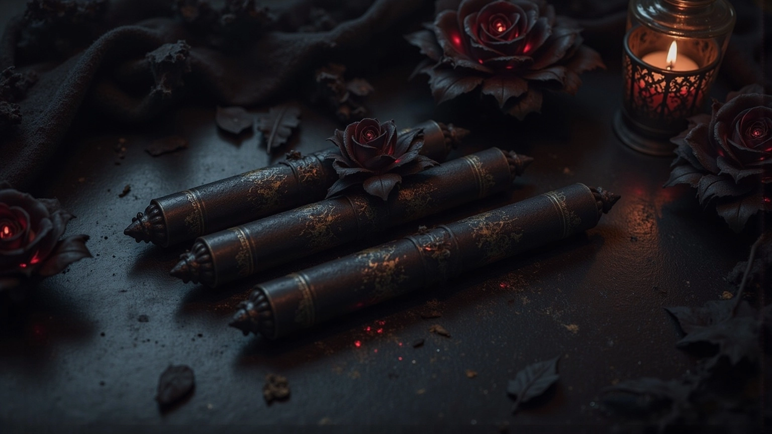 Gothic Elegance of Darc Arts THCA Pre-Rolls