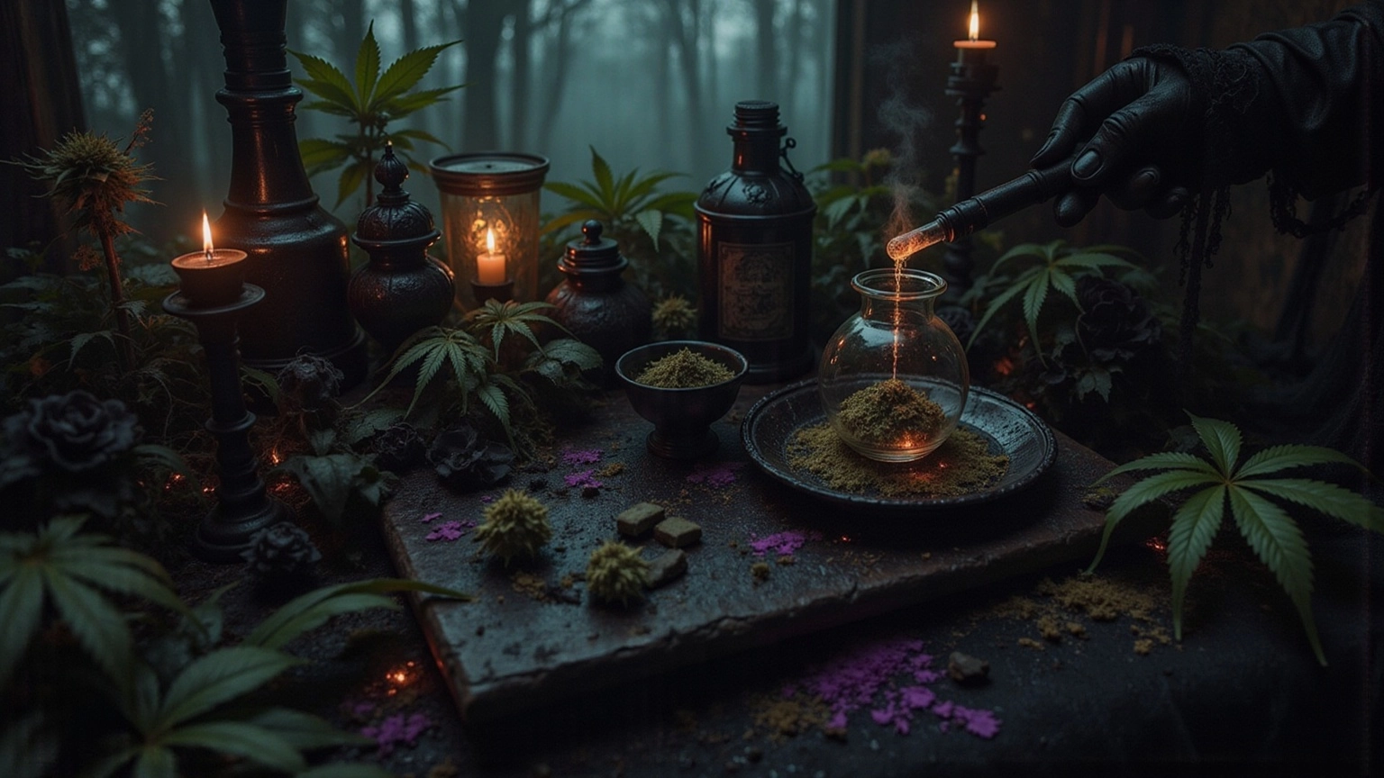 Gothic Elegance of THCA Hash Consumption