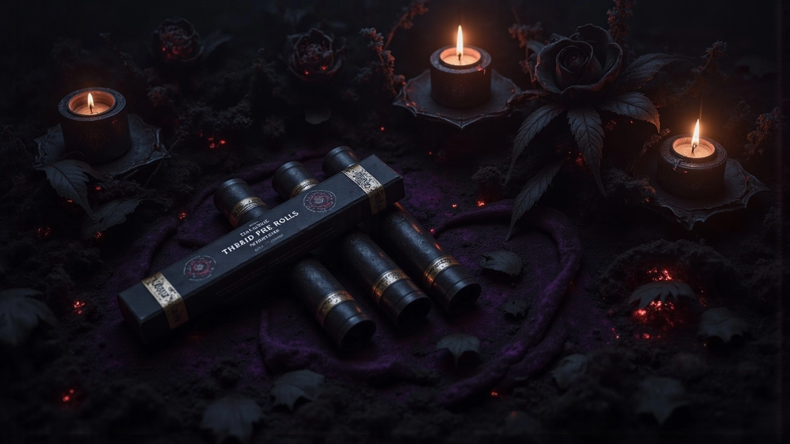Gothic Elegance: Premium THCA Pre-Rolls