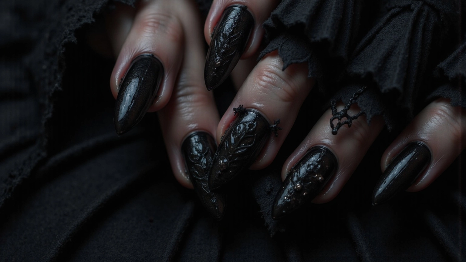 Gothic Elegance: The Art of Black Nail Polish