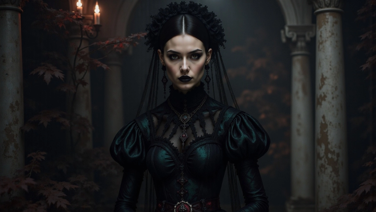 Gothic Fashion with a Colorful Twist