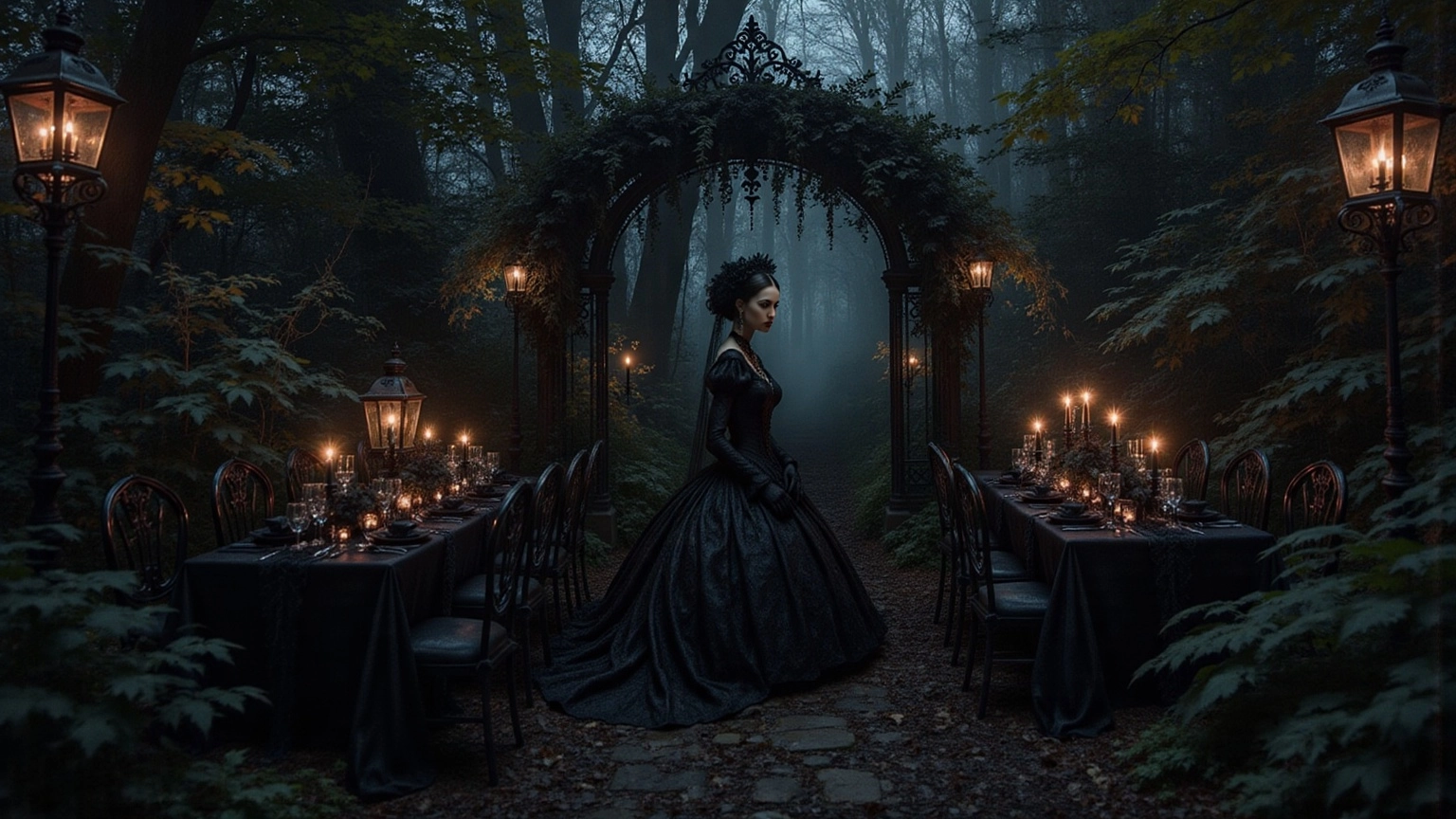 Gothic Garden Wedding Elegance