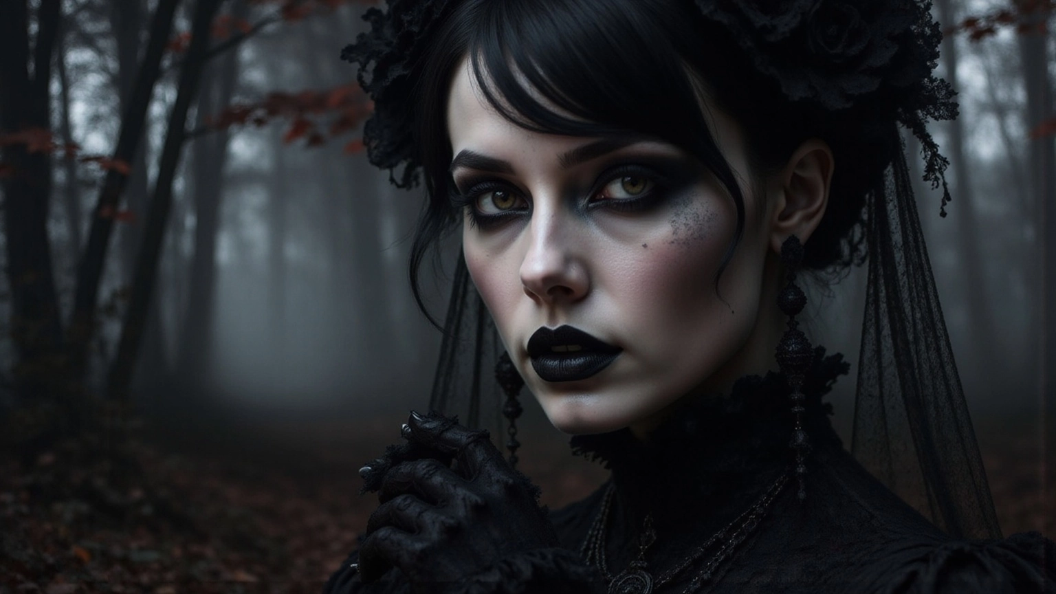 Gothic Makeup: A Portrait of Rebellion