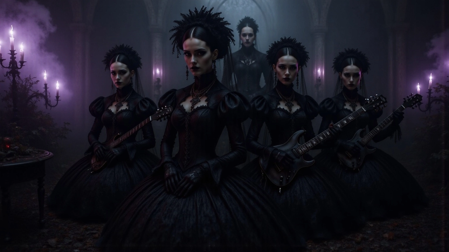Gothic Rock Band Performance