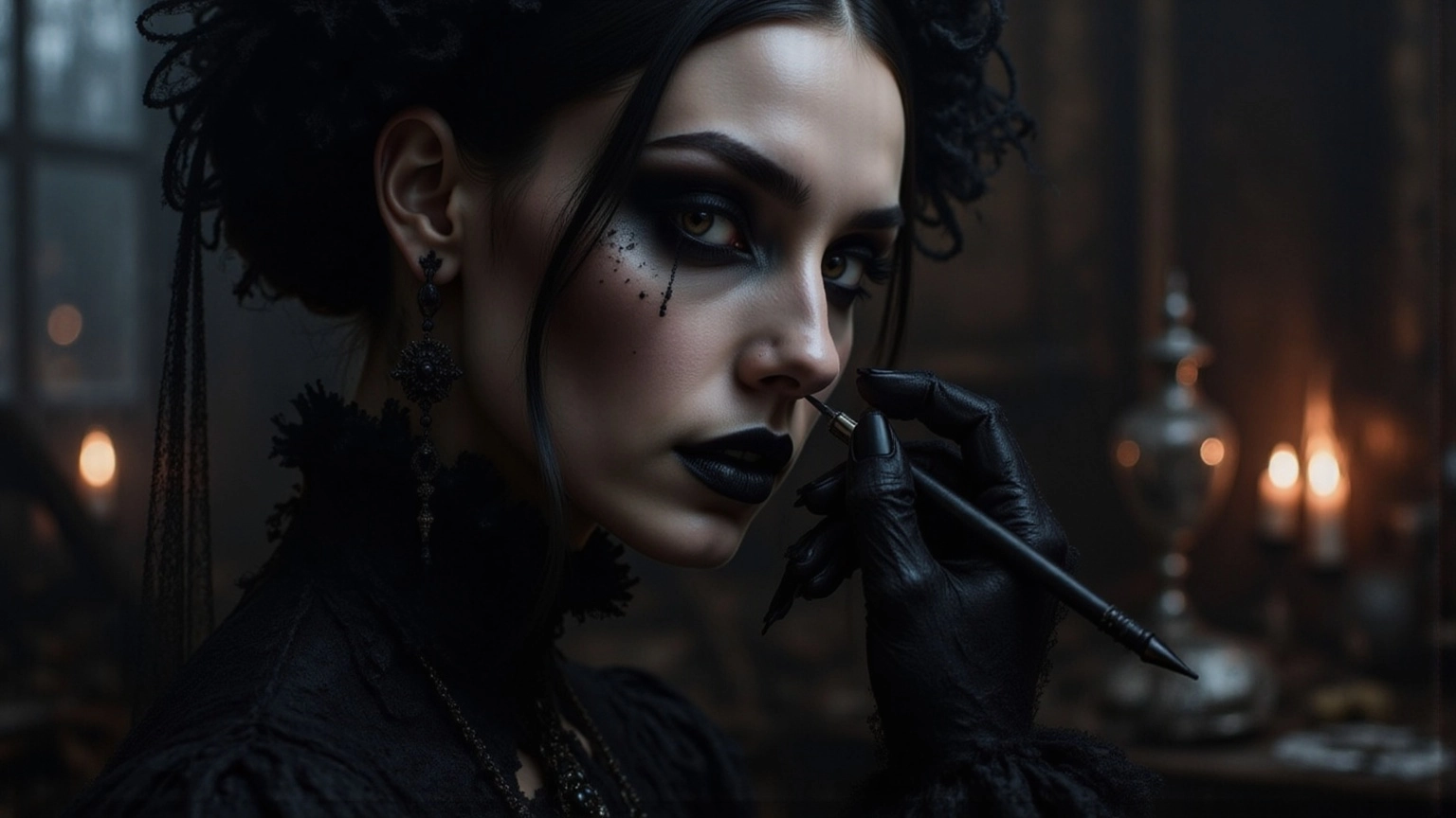 Gothic Smoky Eye Makeup