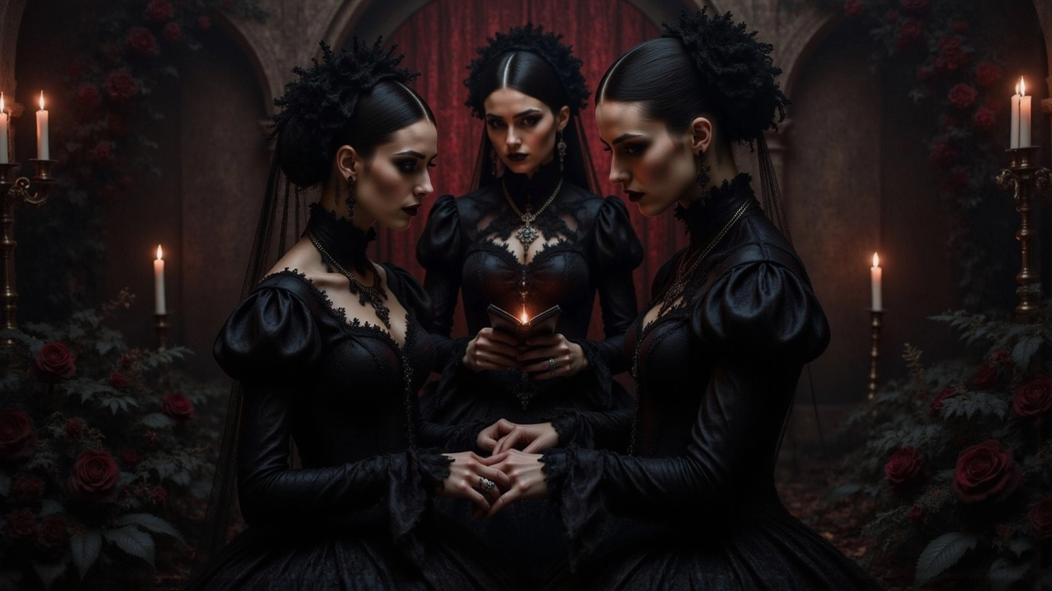 Gothic Wedding Vows Exchange