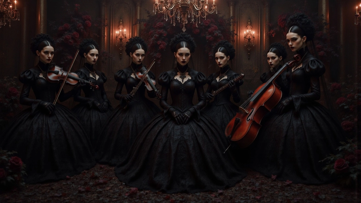 Gothic Wedding with Classical Music Ensemble
