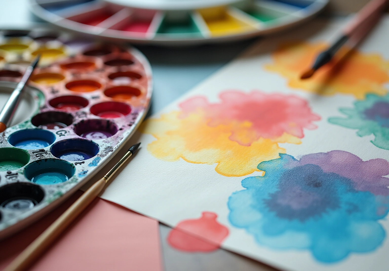 Gouache vs Watercolor: An Artist's Workspace