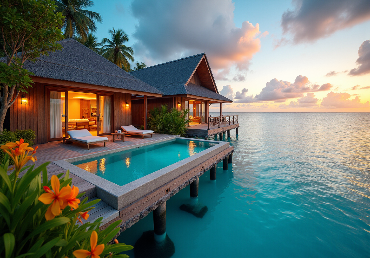 Luxurious Overwater Villa in Tropical Paradise