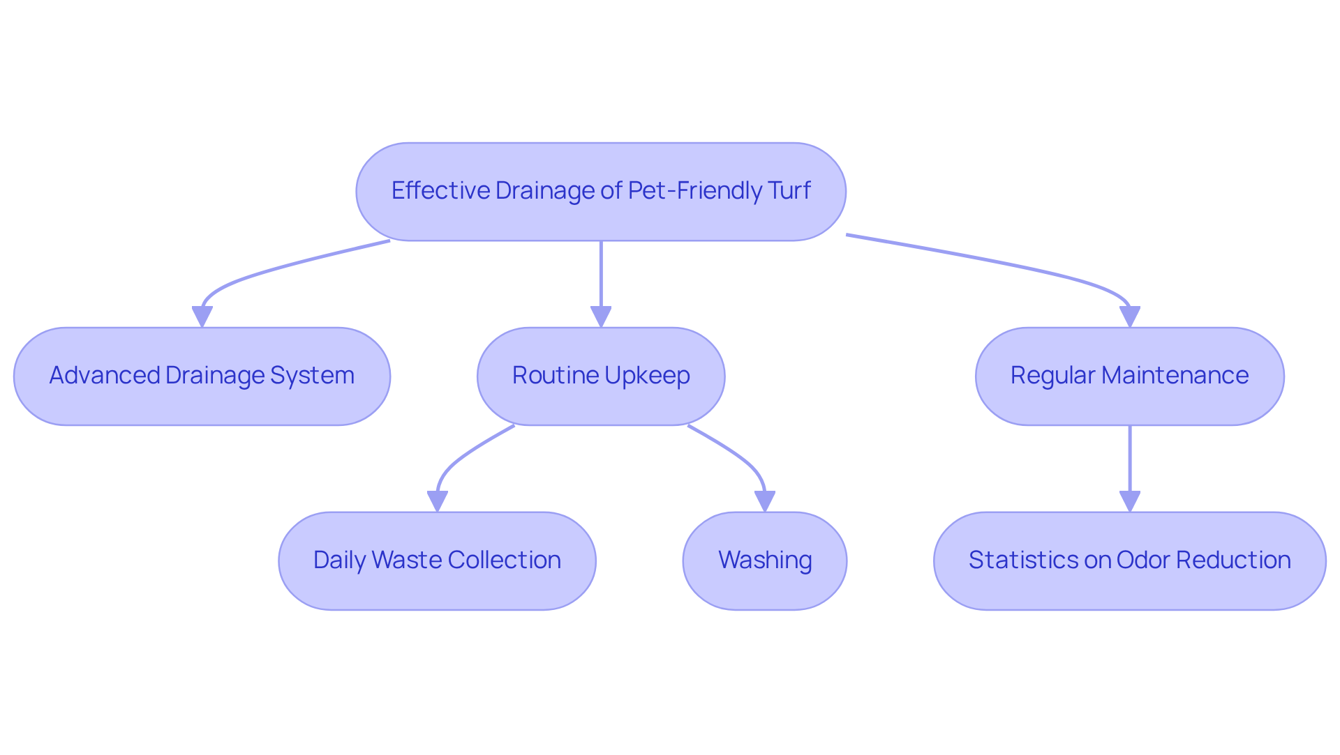 This flowchart shows the steps to keep your pet-friendly outdoor space clean and safe. Start with effective drainage, then follow through routine upkeep and regular maintenance to ensure a fresh environment for your pets.