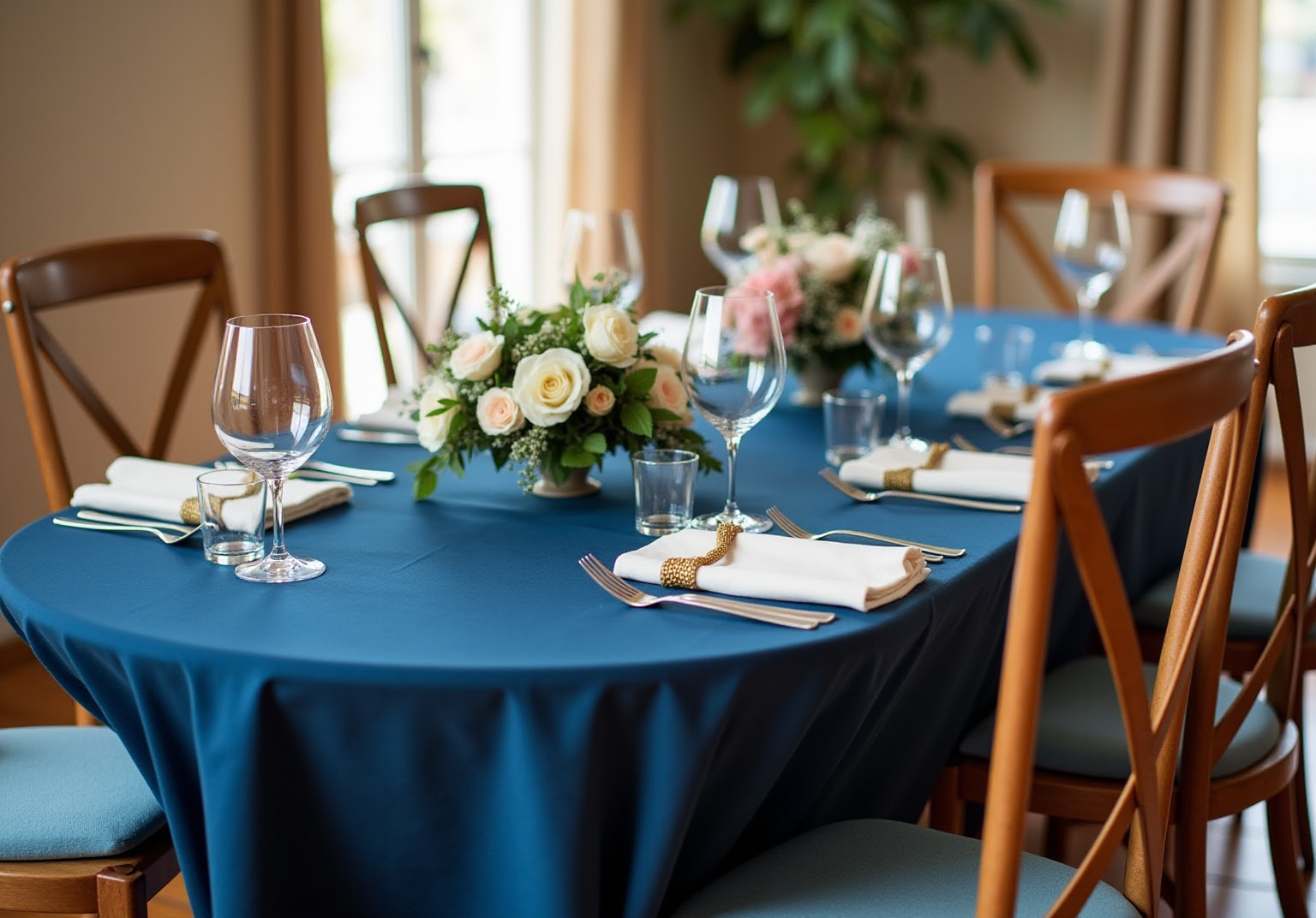 Can You Put a Rectangle Tablecloth on an Oval Table? Here's What to Know