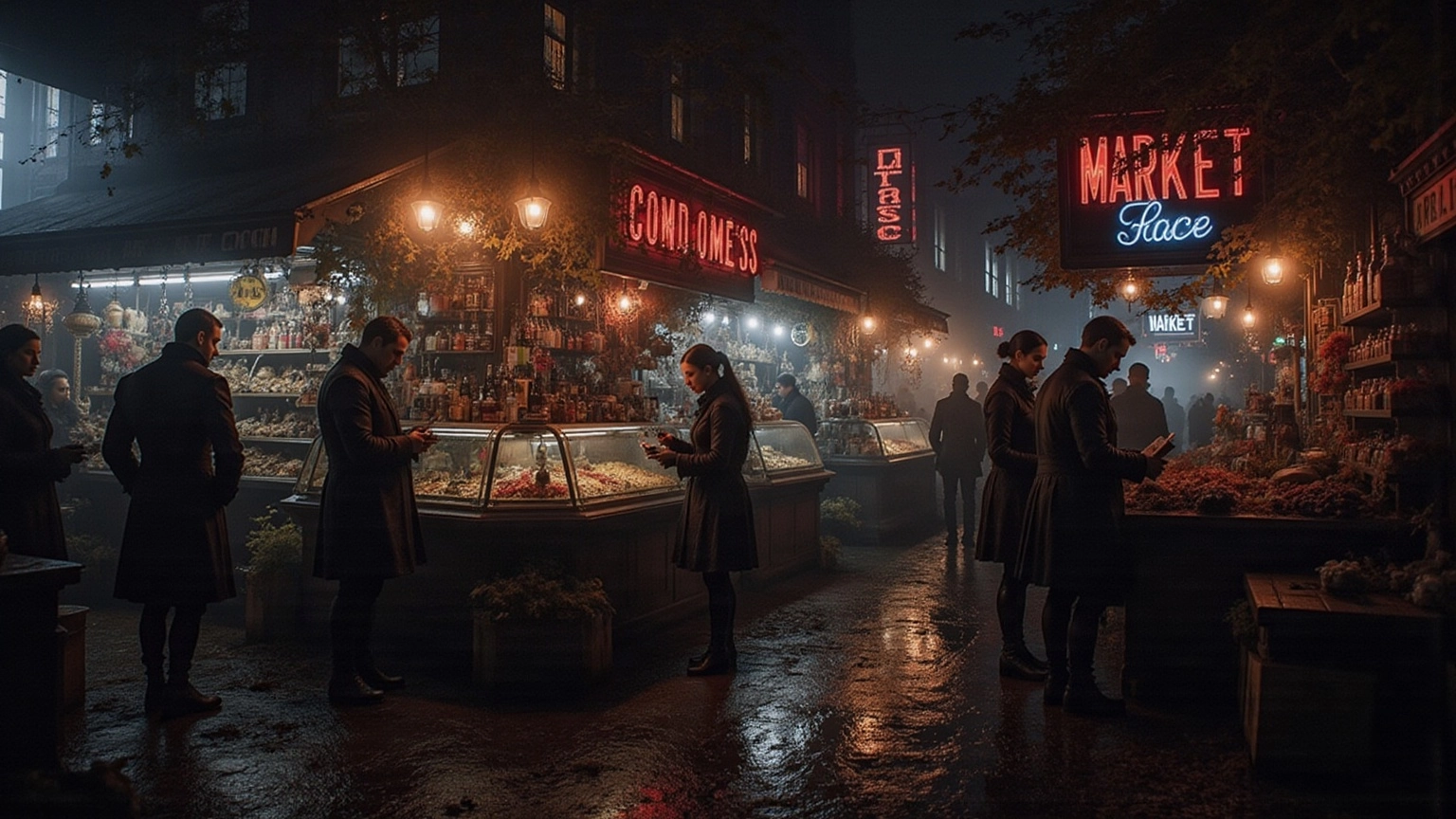 Haunted Vibrance of Pike Place Market