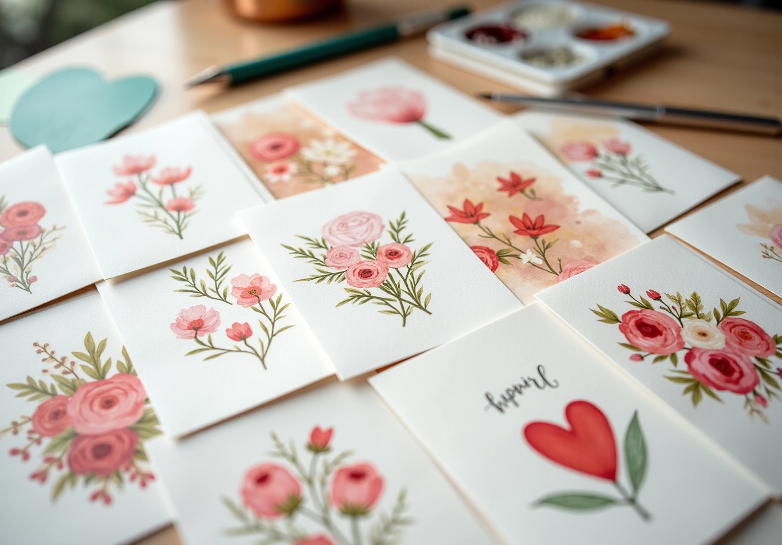 Heartfelt Greeting Cards with Watercolor Illustrations Heartfelt Greeting Cards with Watercolor Illustrations