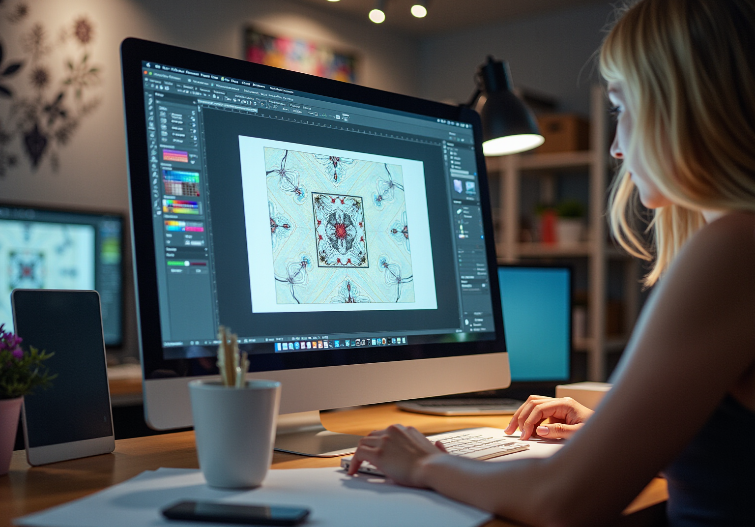 Creative Workspace for Pattern Design Troubleshooting