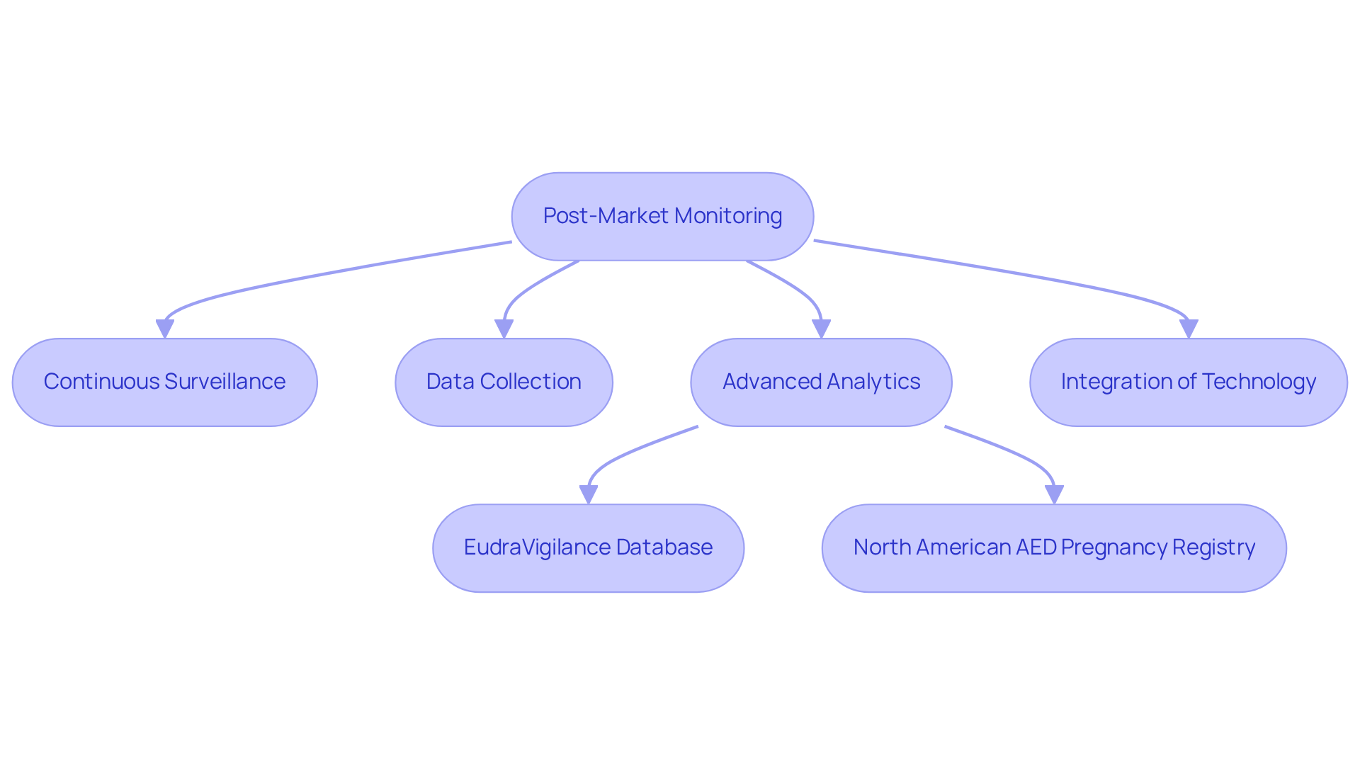 This flowchart outlines the steps involved in ensuring drug safety after market launch. Each box represents a key action or concept, and the arrows show how they connect to create a comprehensive monitoring system. This flowchart outlines the steps involved in ensuring drug safety after market launch. Each box represents a key action or concept, and the arrows show how they connect to create a comprehensive monitoring system.