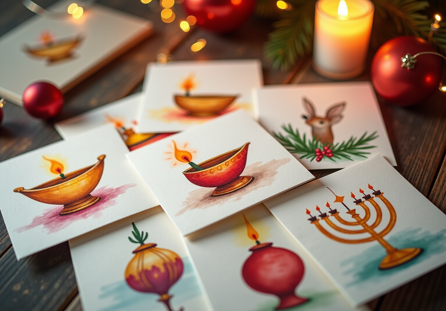Diverse Holiday Celebrations in Card Designs Diverse Holiday Celebrations in Card Designs