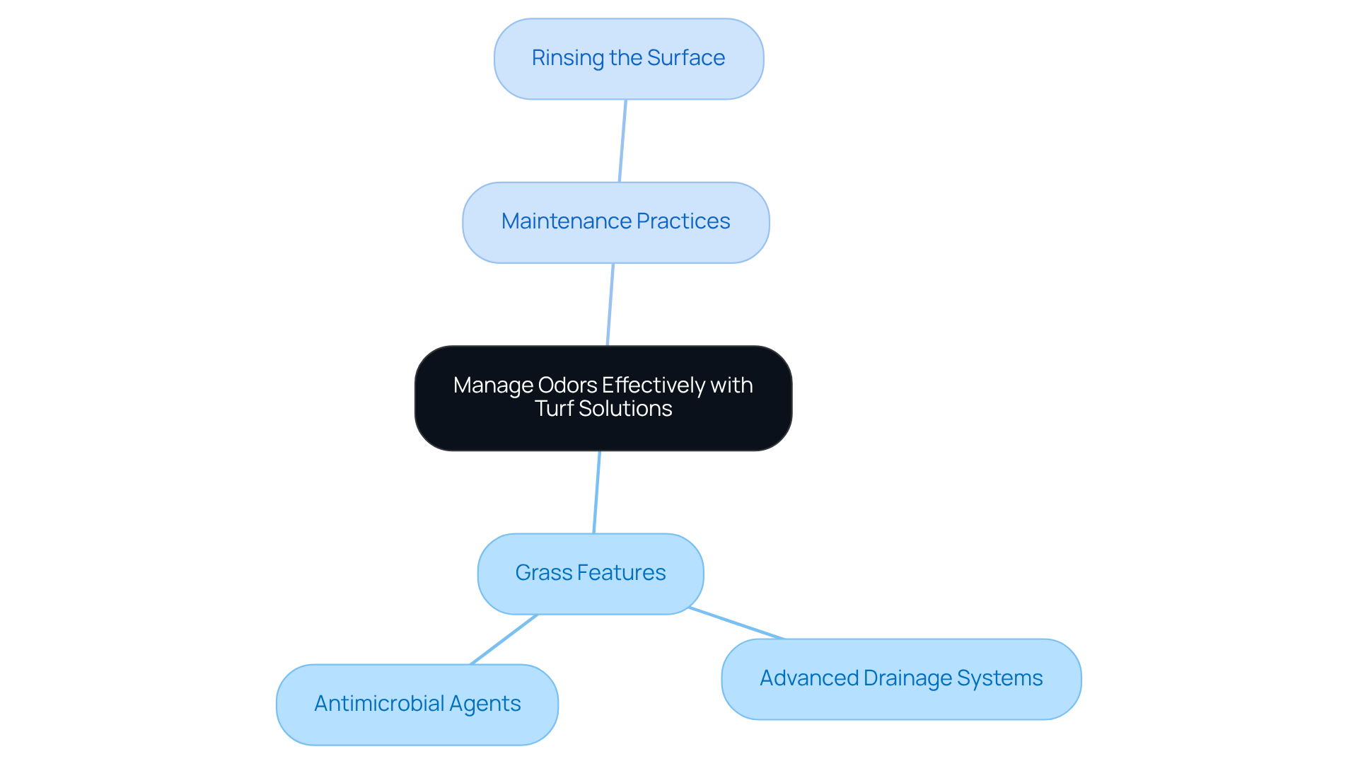 The center shows the main topic of managing odors, with branches leading to specific features of the grass and maintenance tips. Each branch helps you understand how to keep the area fresh and odor-free. The center shows the main topic of managing odors, with branches leading to specific features of the grass and maintenance tips. Each branch helps you understand how to keep the area fresh and odor-free.