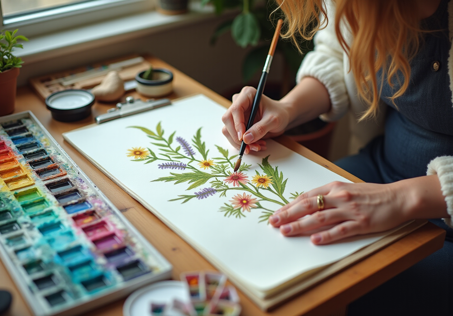 Creating Wildflower Watercolor Art
