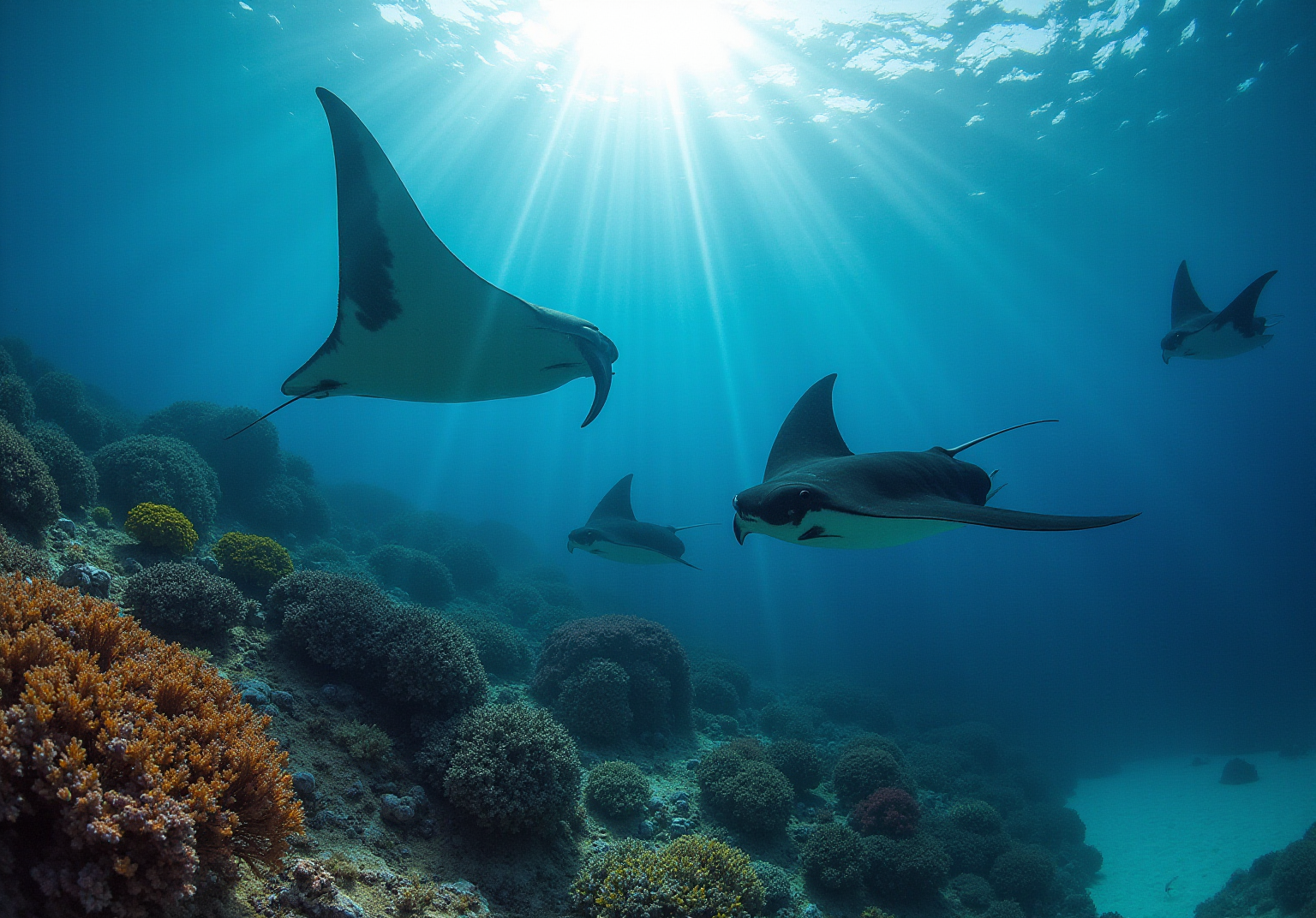 Snorkeling with Manta Rays in Hanifaru Bay