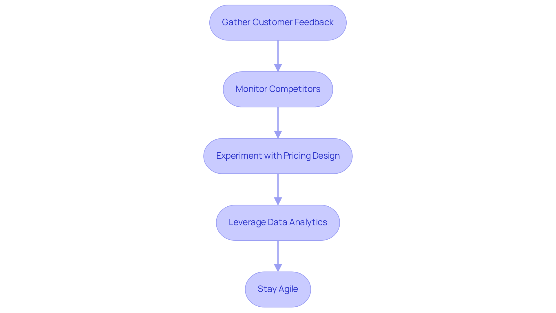 Each box represents a step in the process of refining pricing strategies. Follow the arrows to see how each step leads to the next, helping you navigate the complexities of pricing in a tech startup.