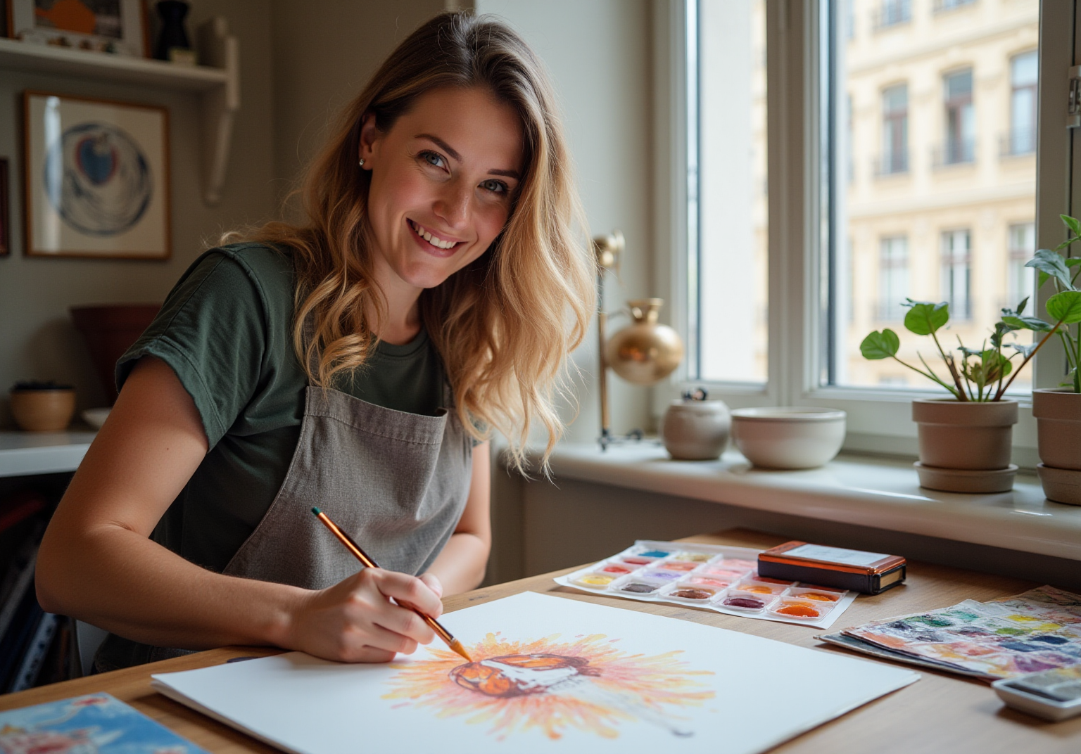 Kelly Swain: Custom Watercolor Artist in Vienna
