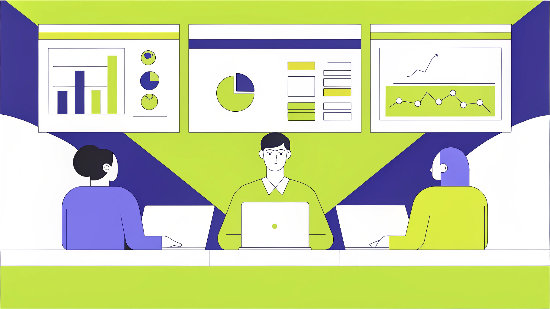Team Analyzing Content Performance