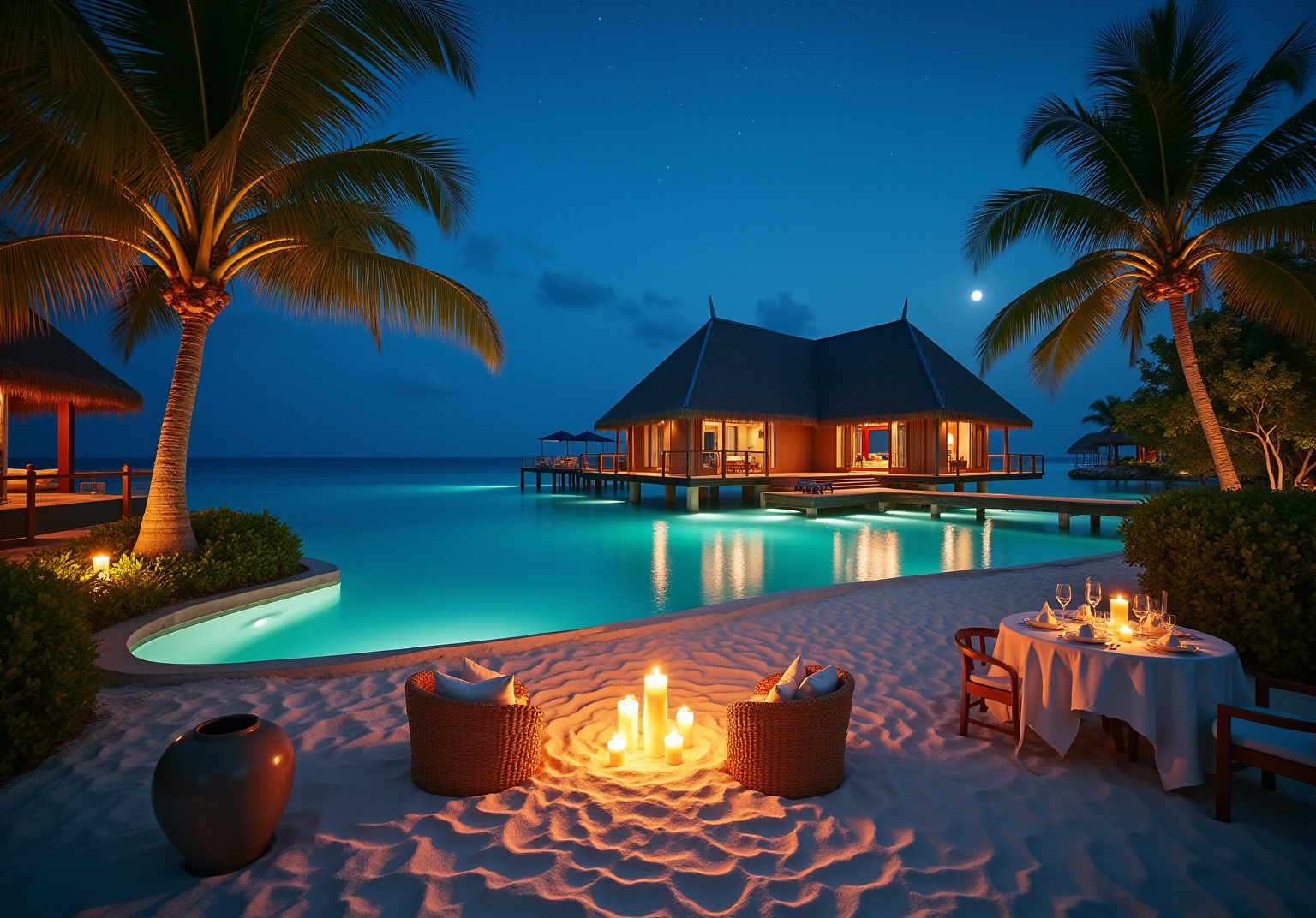 Romantic Overwater Villa at Waldorf Astoria Maldives