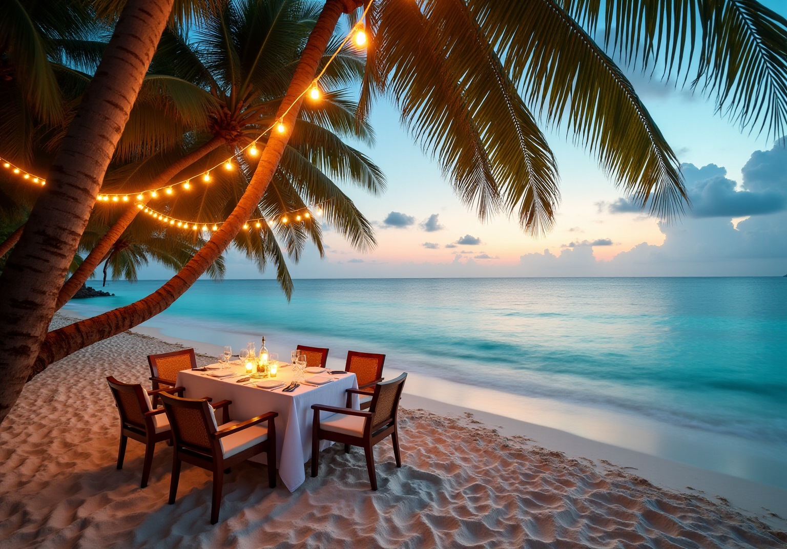 Luxurious Beach Dining in the Maldives