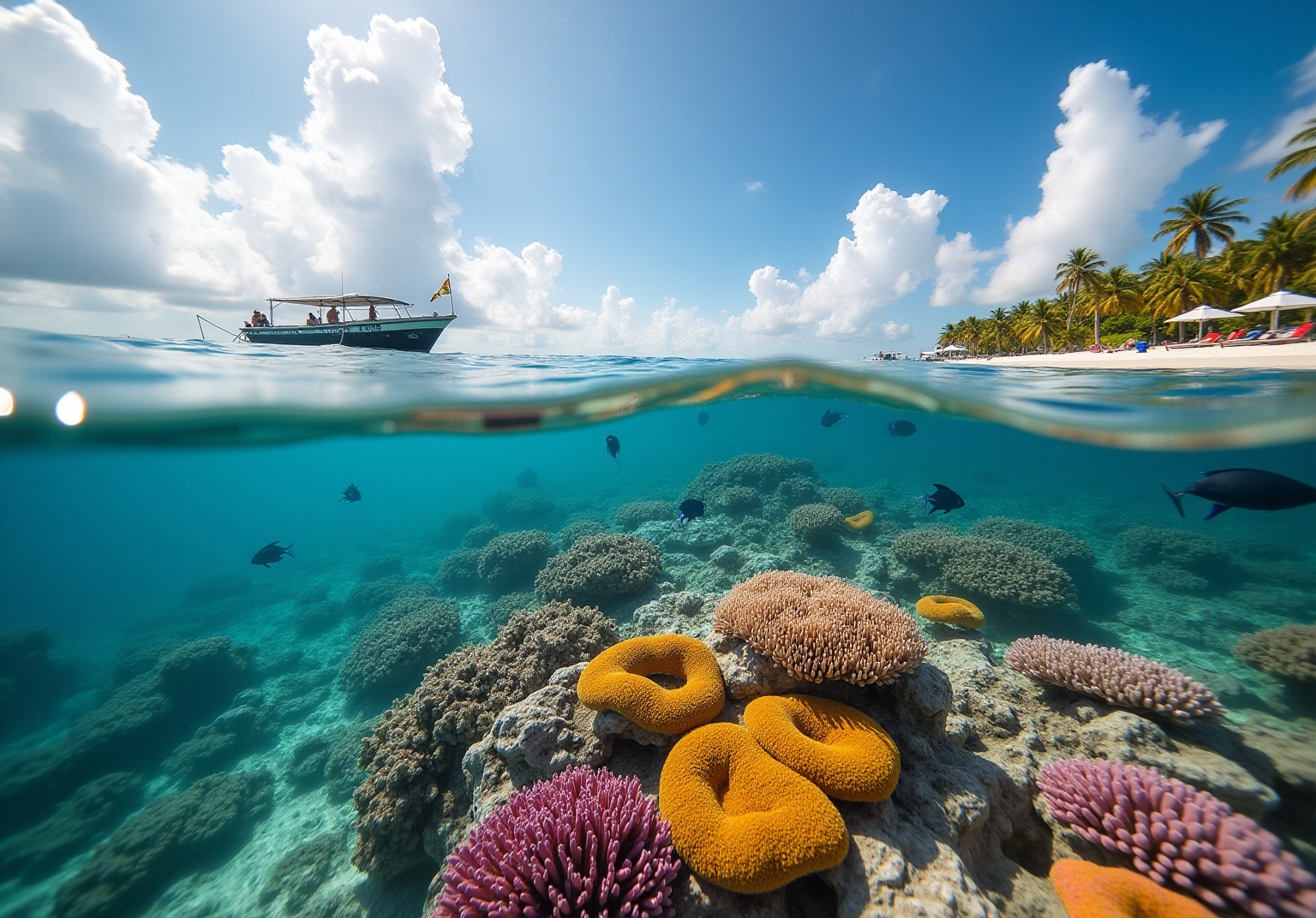 Vibrant Coral Reefs of the Maldives