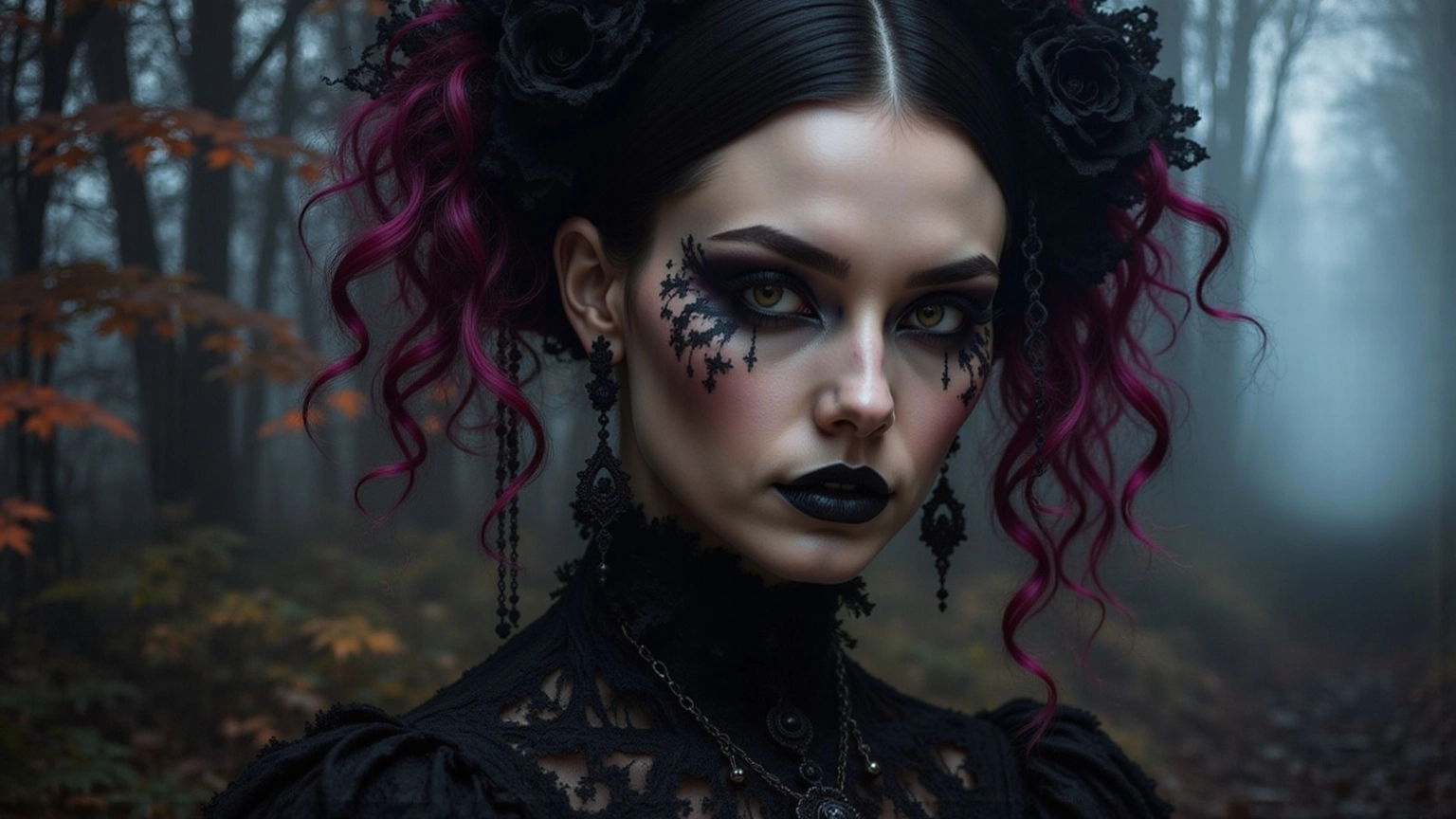 Ink Flame Layers: Gothic Hair Artistry