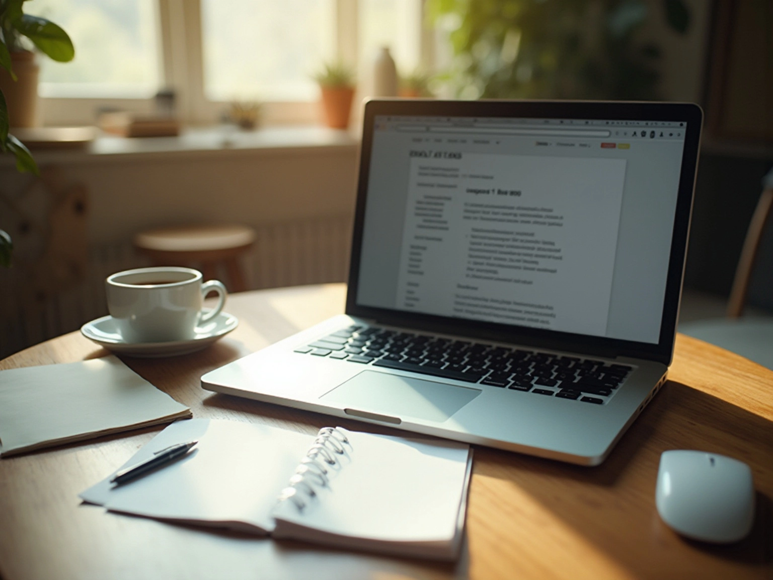 Inspiring Workspace for Crafting Engaging Bios