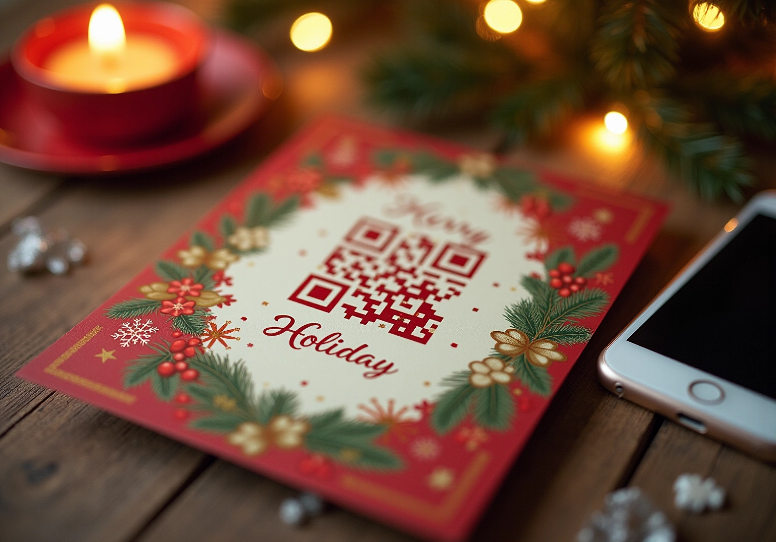 Interactive Holiday Card with QR Code Interactive Holiday Card with QR Code