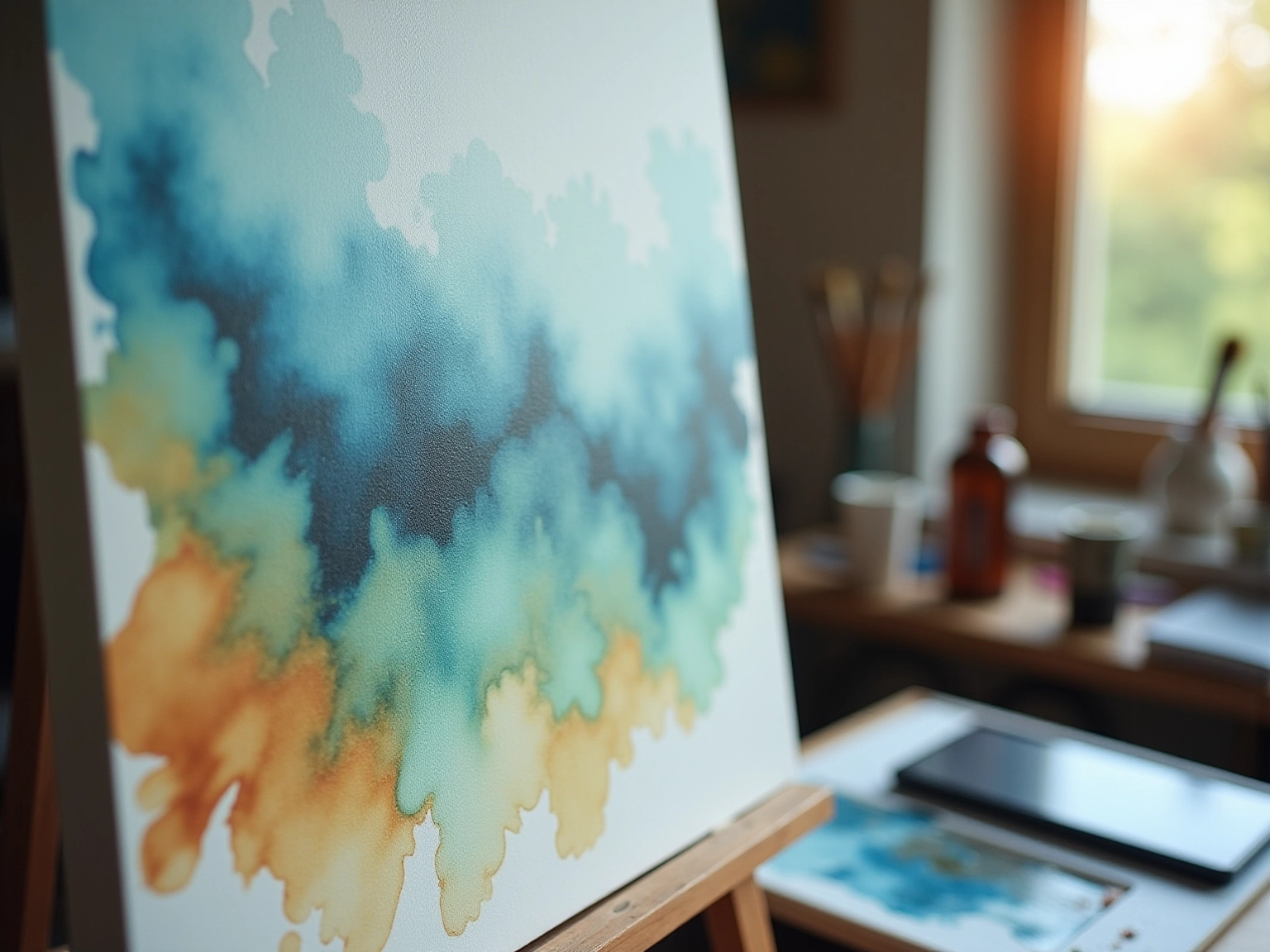 Intimate Watercolor Abstract Art