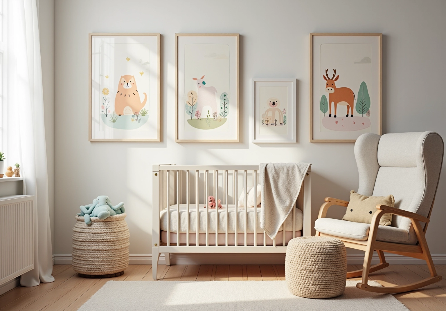 Inviting Nursery with Colorful Prints Inviting Nursery with Colorful Prints