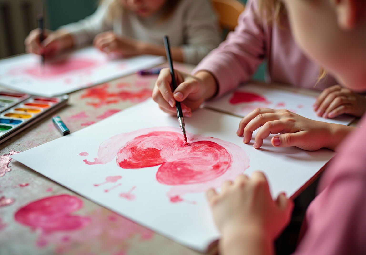 Creative Watercolor Love Notes for Valentine's Day Creative Watercolor Love Notes for Valentine's Day