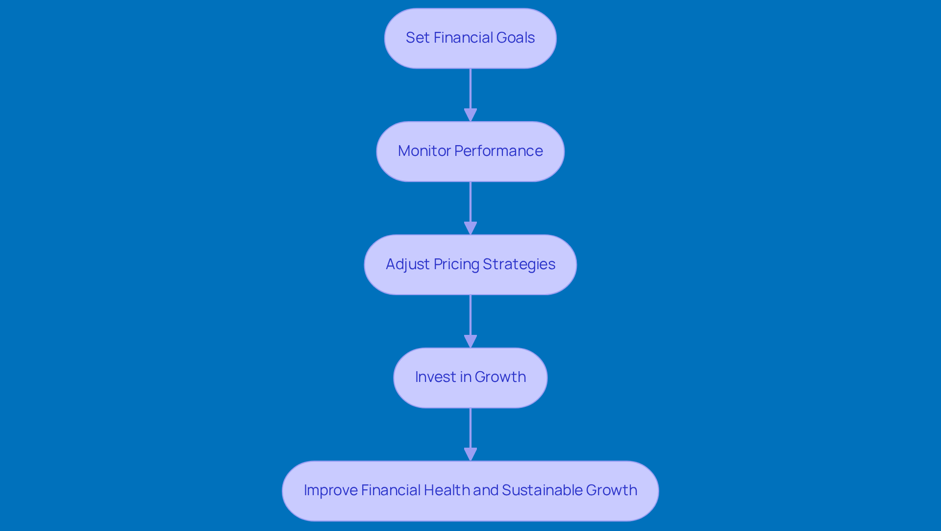 Each box in the flowchart represents a step you can take to apply your financial insights. Follow the arrows to see how each action leads to the next, ultimately helping your business grow and thrive. Each box in the flowchart represents a step you can take to apply your financial insights. Follow the arrows to see how each action leads to the next, ultimately helping your business grow and thrive.