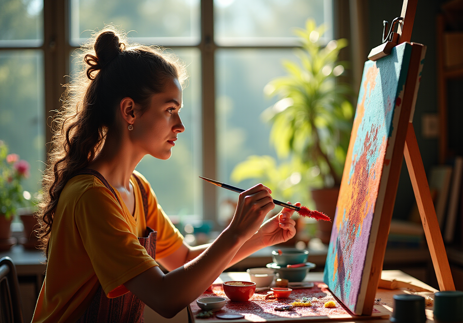 Artist Embracing Creative Freedom in Landscape Painting