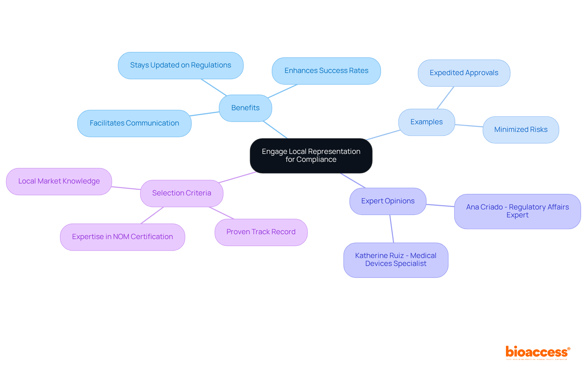 The central idea is about engaging local representatives, and the branches show the benefits, examples, expert insights, and how to choose the right representatives. Each branch helps you understand different aspects of why local representation is crucial. The central idea is about engaging local representatives, and the branches show the benefits, examples, expert insights, and how to choose the right representatives. Each branch helps you understand different aspects of why local representation is crucial.