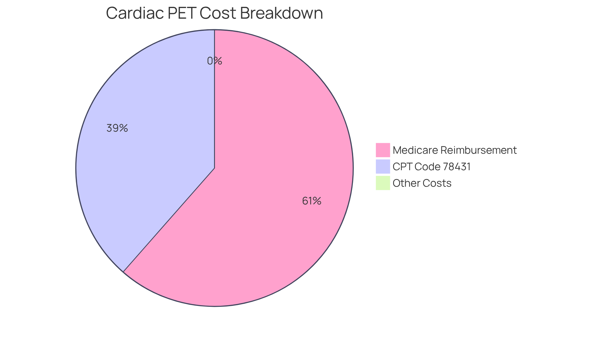 Each slice of the pie represents a different cost associated with cardiac PET scans. The larger the slice, the more significant that cost is in relation to the total. This helps you see how much each component contributes to the overall financial picture. Each slice of the pie represents a different cost associated with cardiac PET scans. The larger the slice, the more significant that cost is in relation to the total. This helps you see how much each component contributes to the overall financial picture.