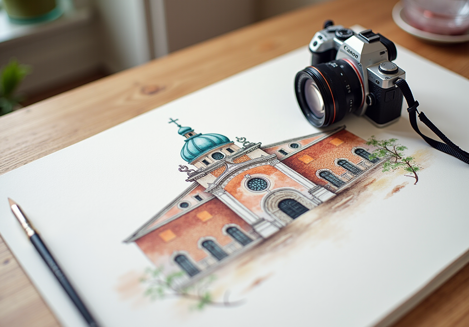 Custom Watercolor Illustrations of Vienna
